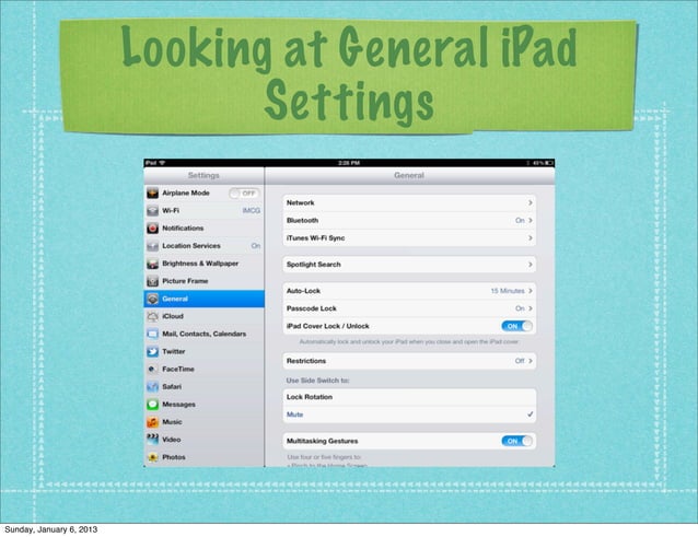 iPad 101 Presentation
