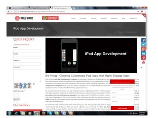 iPad Application Development In Bangalore | PPT
