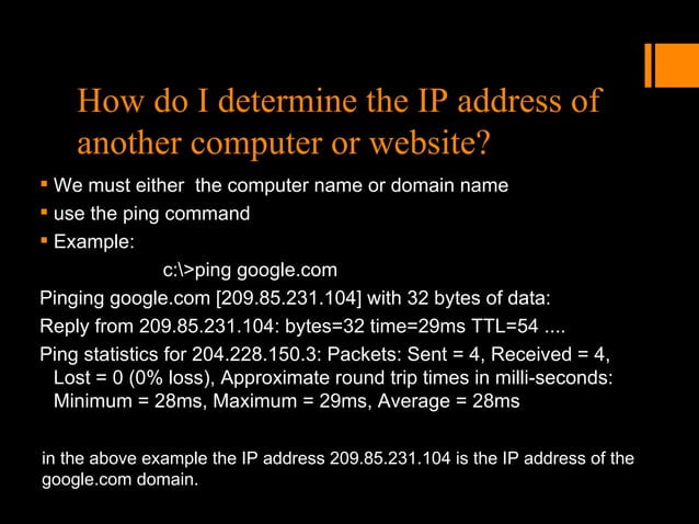 Ip address | PPS | Computer Networking | Computing