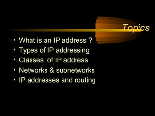 Ip address | PPT