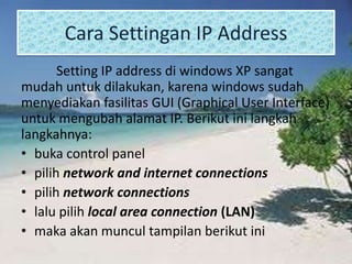 Cara Setting IP Address | PPTX