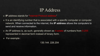 IP Address and Types | PPT