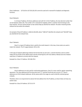 Ip address | PDF | Computer Networking | Computing