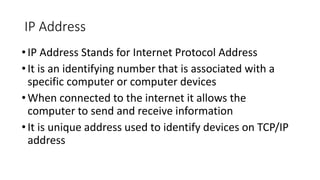 Ip address. | PPT