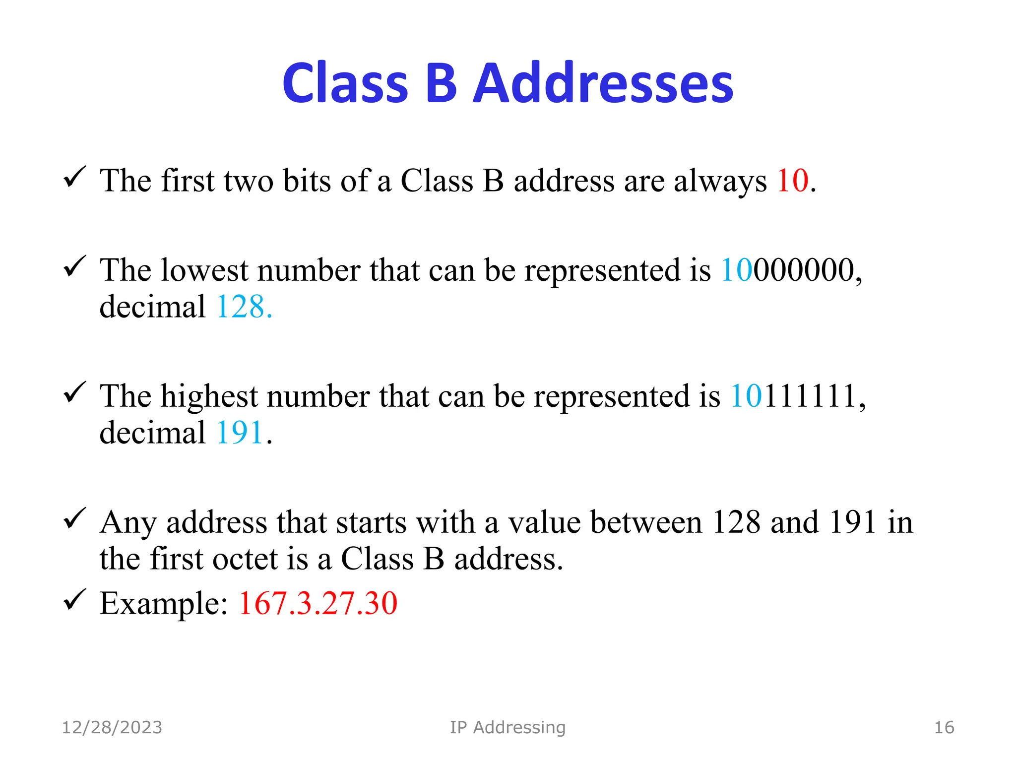 Ip Address In Data Communication And Computer Noteworkppt