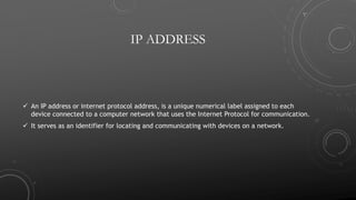 Introduction to Internet Protocol ADDRESS.pptx