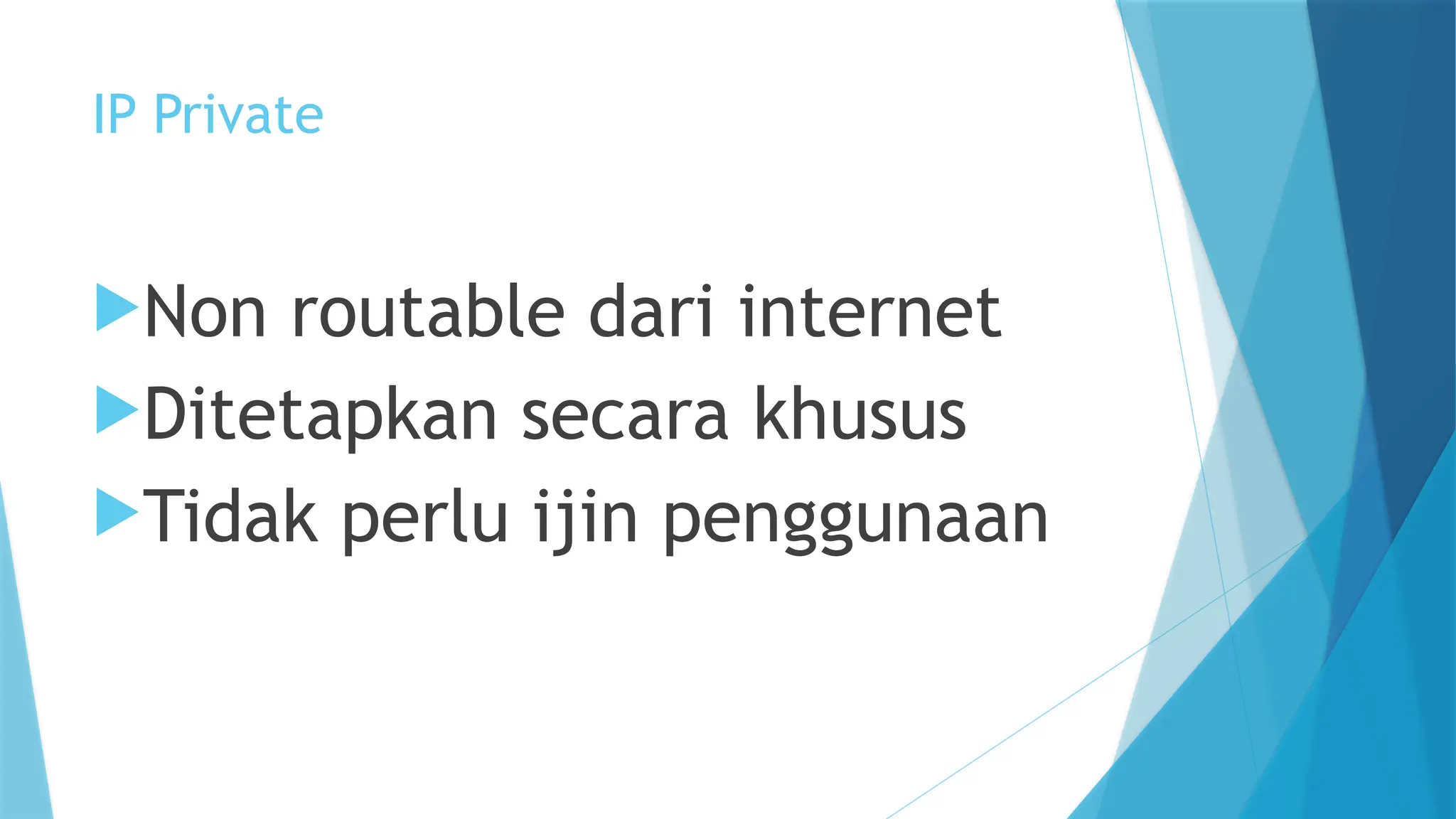 Pengalamatan (IP Address) di jaringan Komputer | PPTX