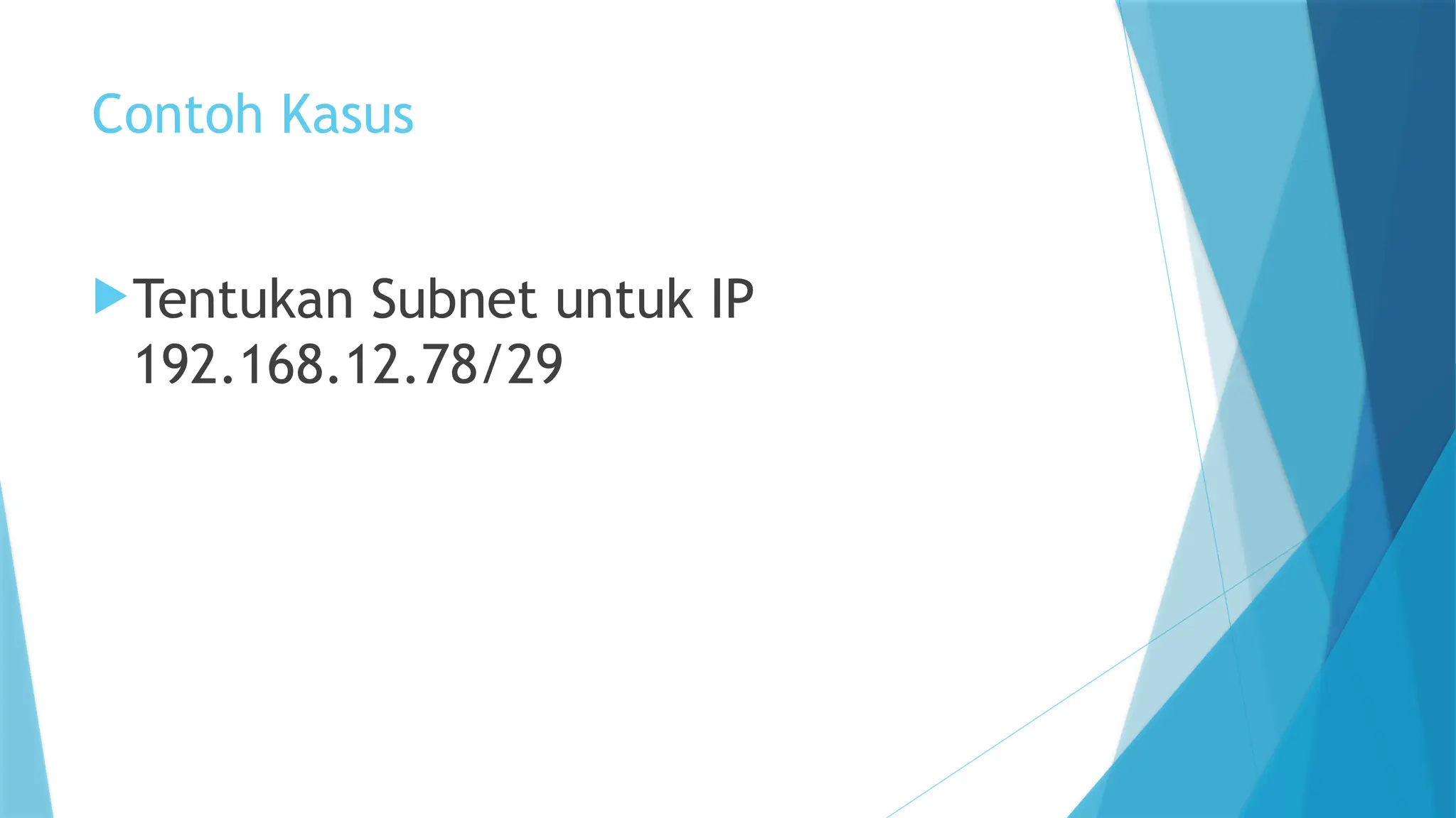 Pengalamatan (IP Address) di jaringan Komputer | PPTX