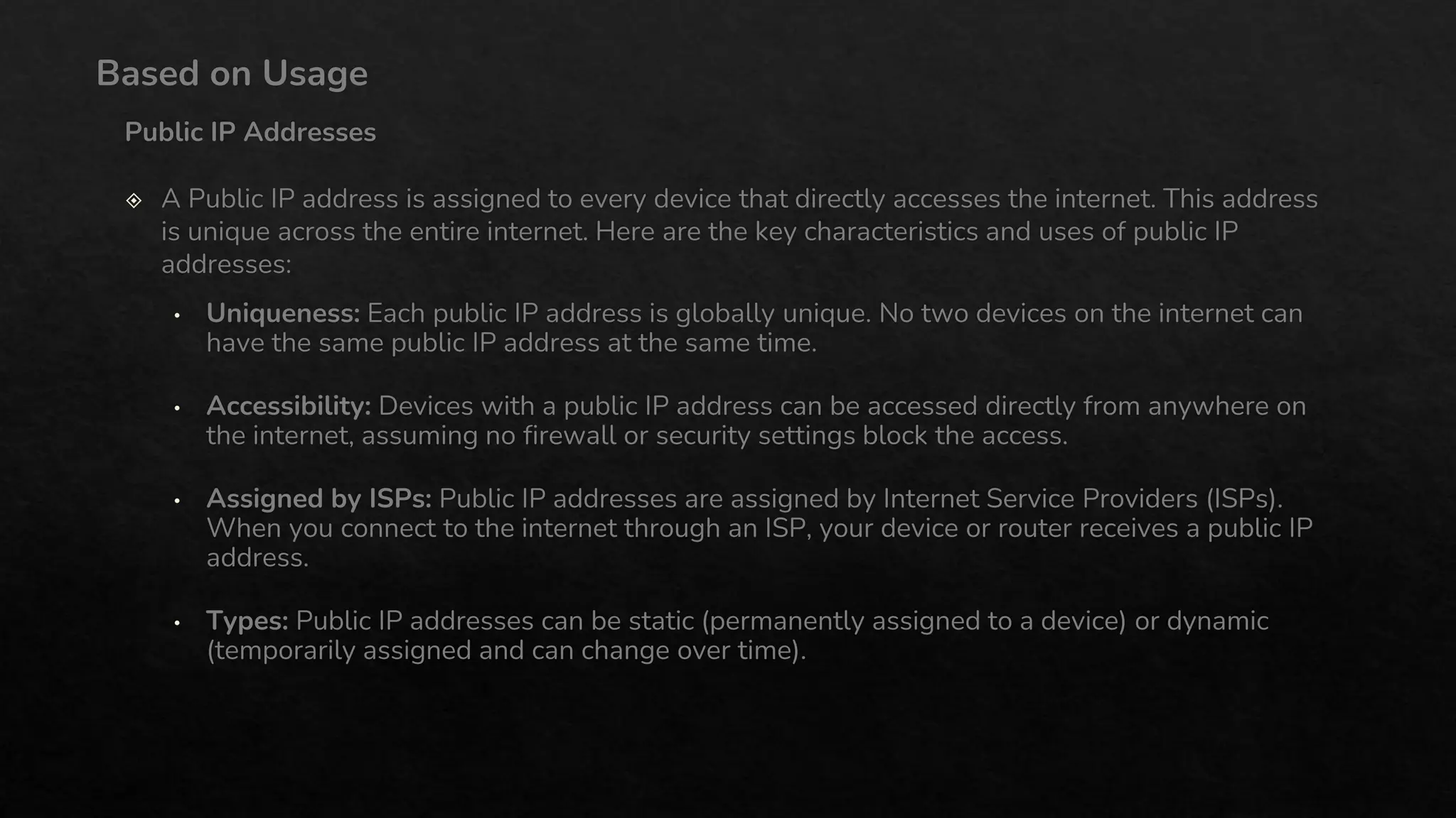 INTRODUCTION TO IP ADDRESS AND ITS TYPES | PDF
