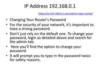 Ip address 192 | PPTX