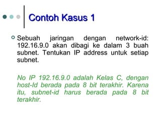 Ip address and subnet address | PPT