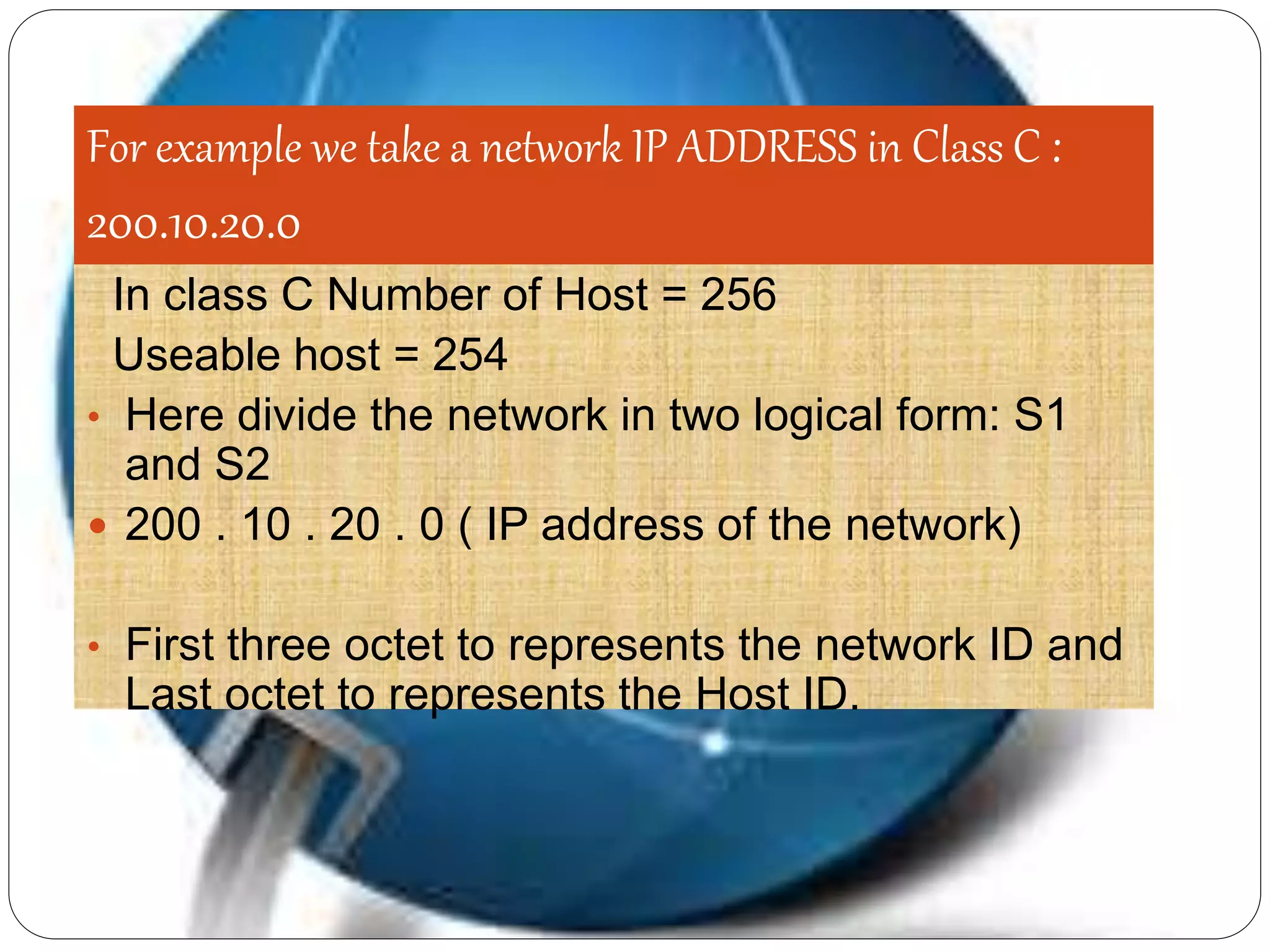 Ip address and subnet masking final | PPTX | Computer Networking | Computing