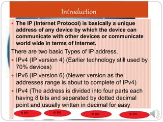 Ip address and subnet masking final | PPTX