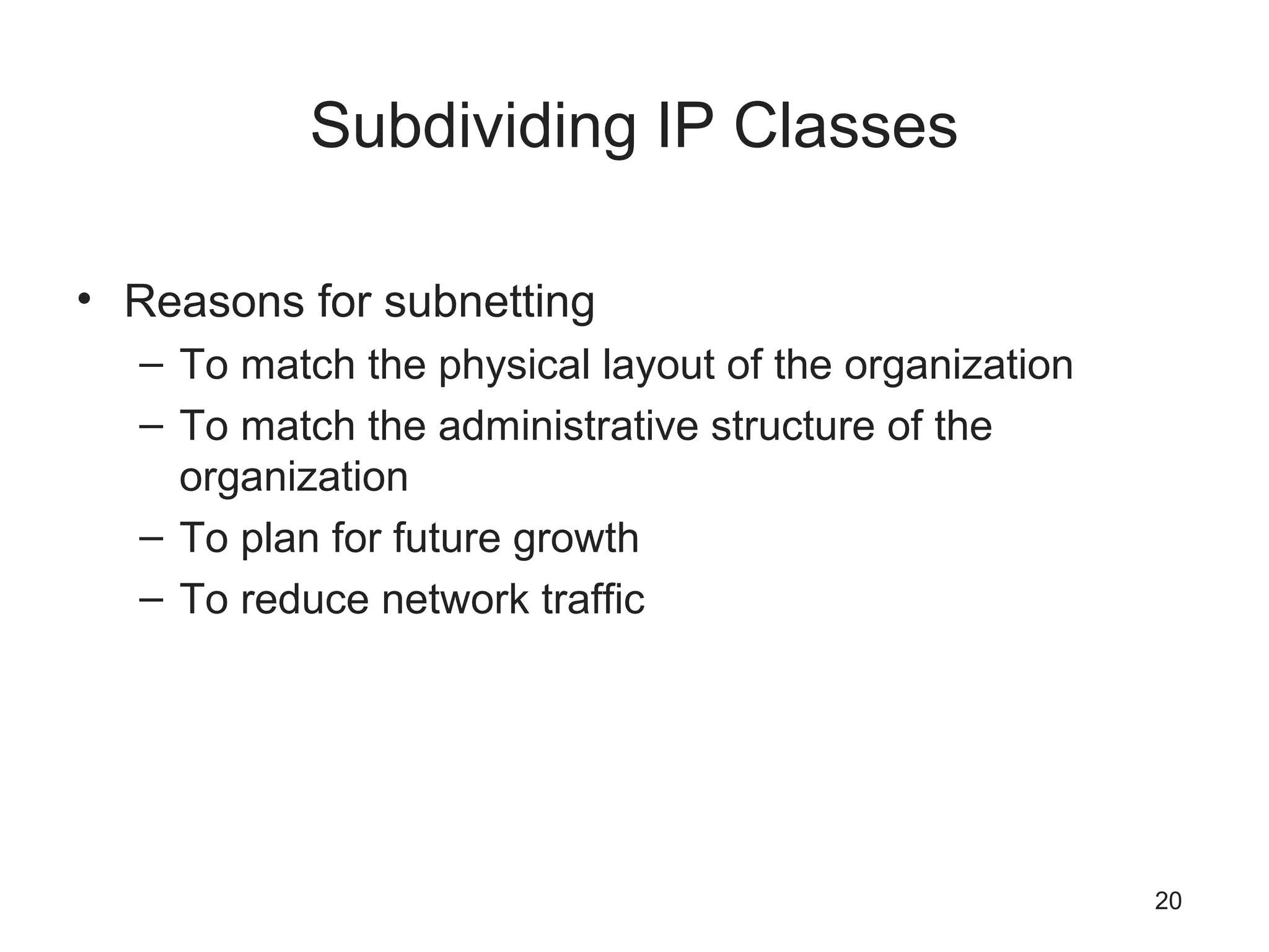 Ip address and subnetting | PPT