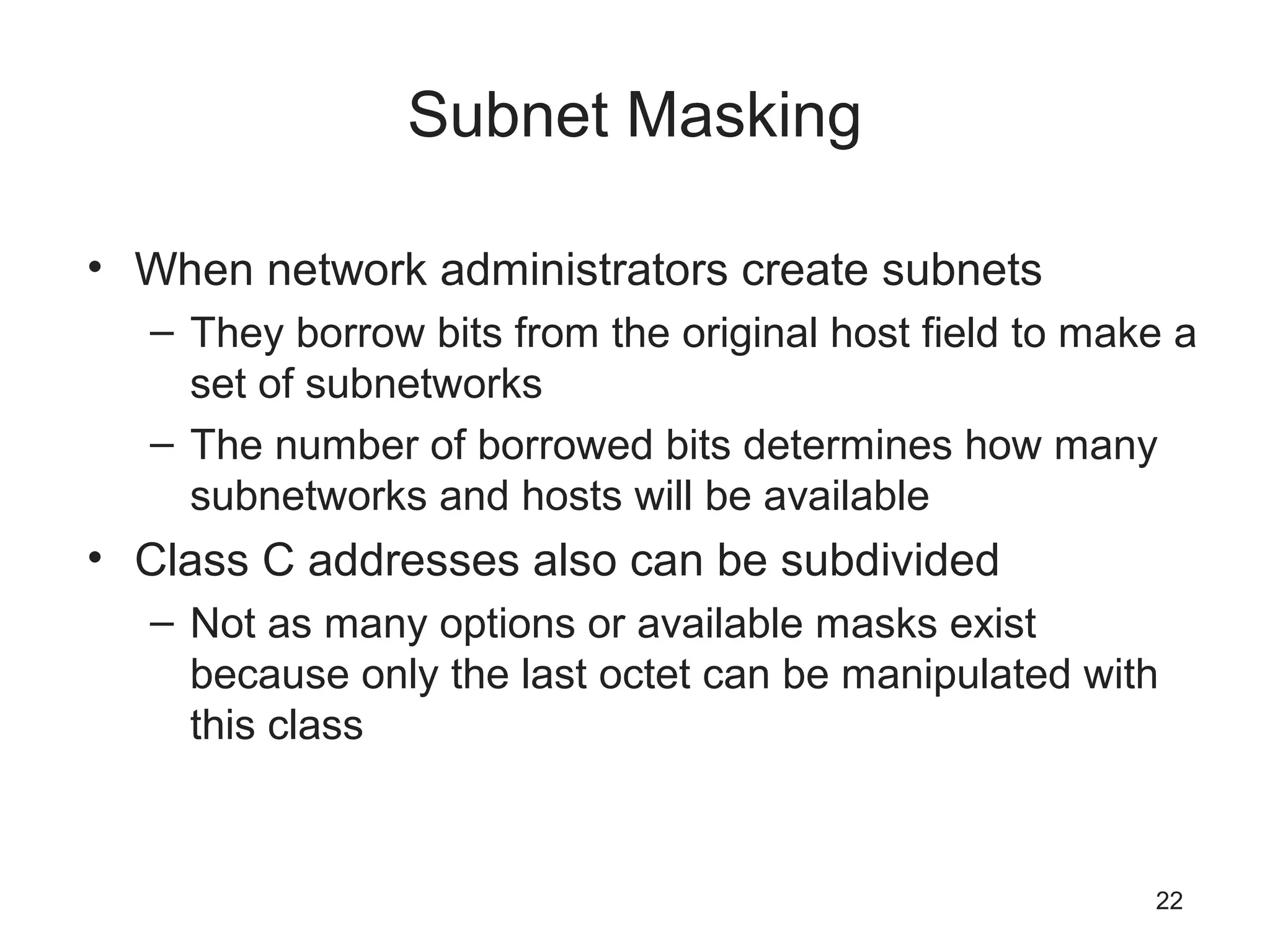 Ip address and subnetting | PPT