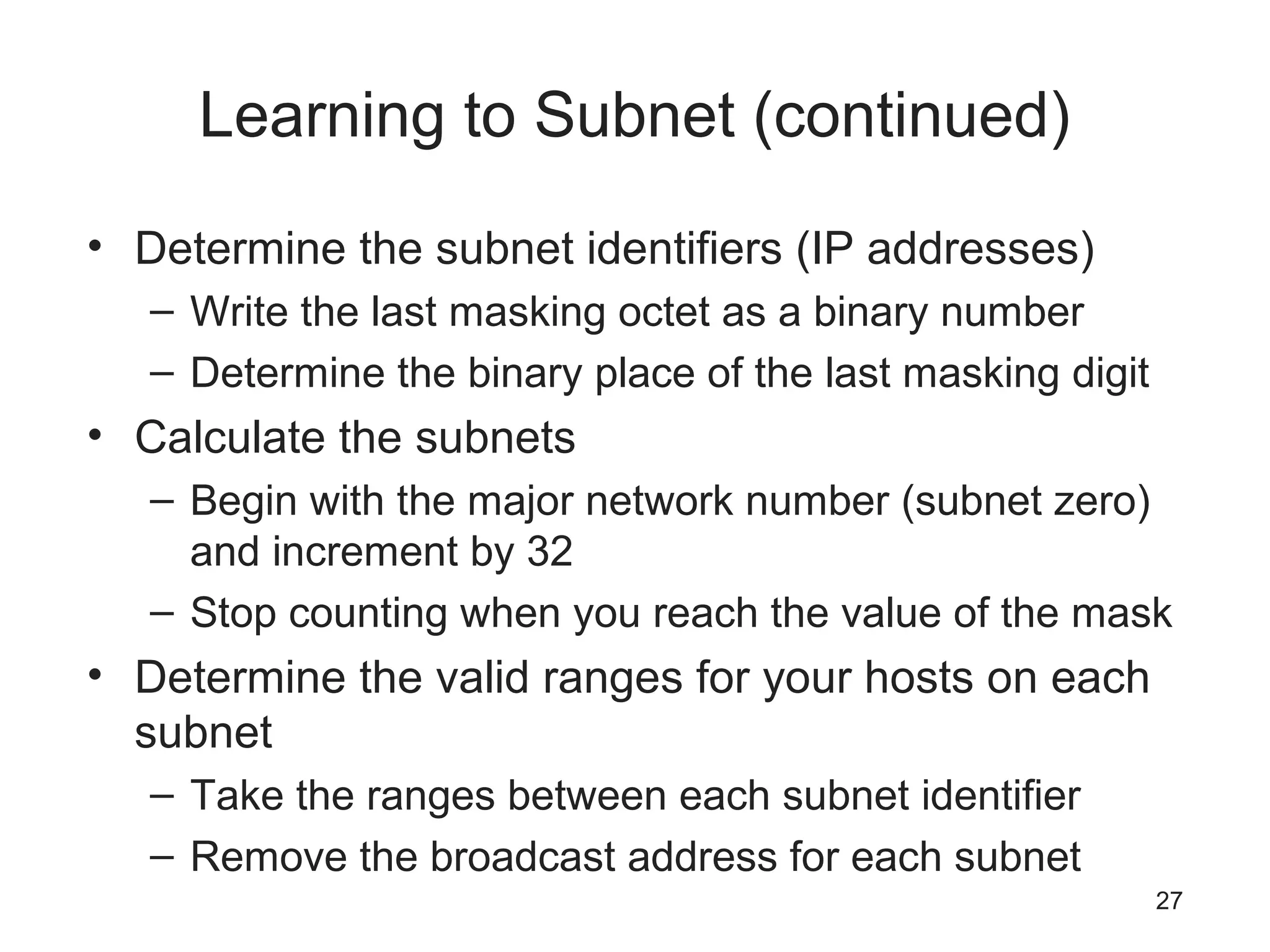 Ip address and subnetting | PPT