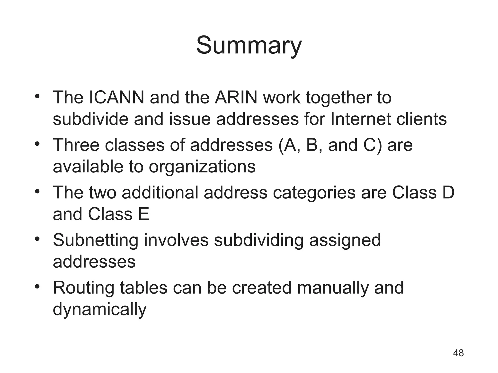 Ip address and subnetting | PPT