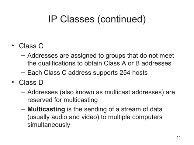 Ip address and subnetting | PPT