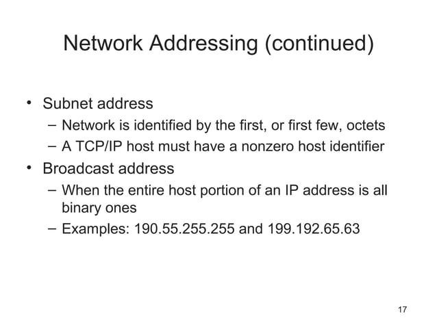 Ip address and subnetting | PPT