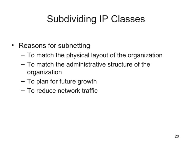 Ip address and subnetting | PPT