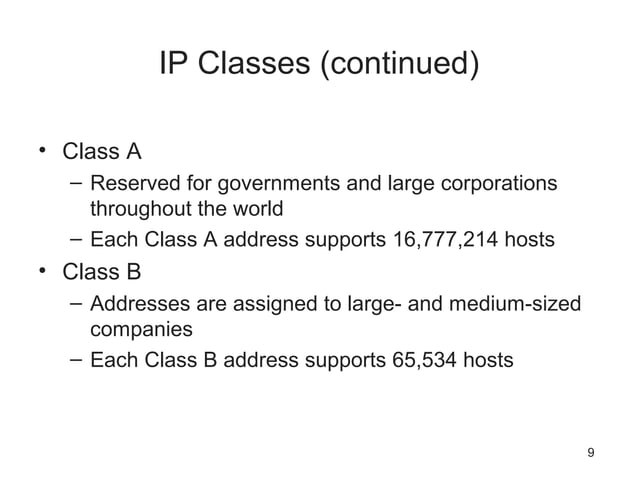 Ip address and subnetting | PPT