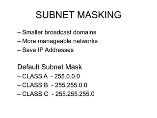 Ip address classes | PPT