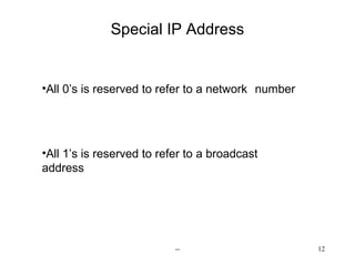 Ip address concepts | PPT