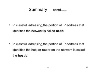 Ip address concepts | PPT