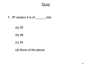 Ip address concepts | PPT