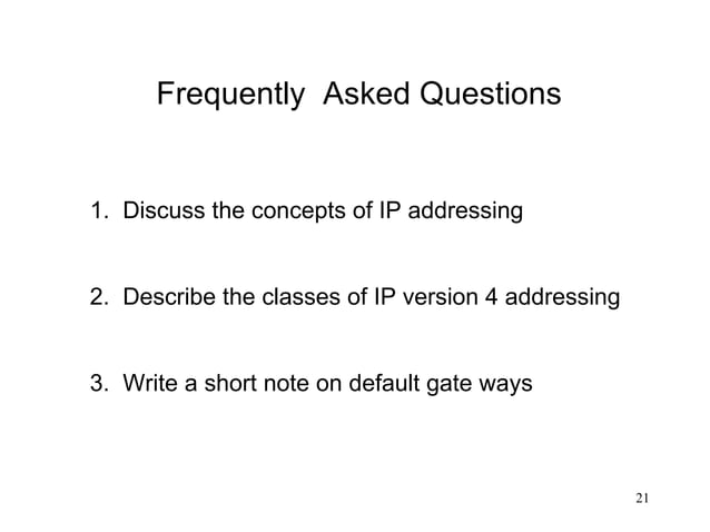 Ip address concepts | PPT