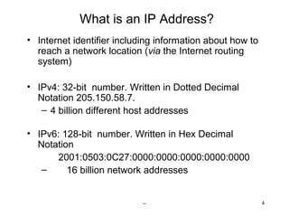 Ip address concepts | PPT