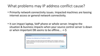 IP Address Conflict | PPTX