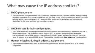 IP Address Conflict | PPTX