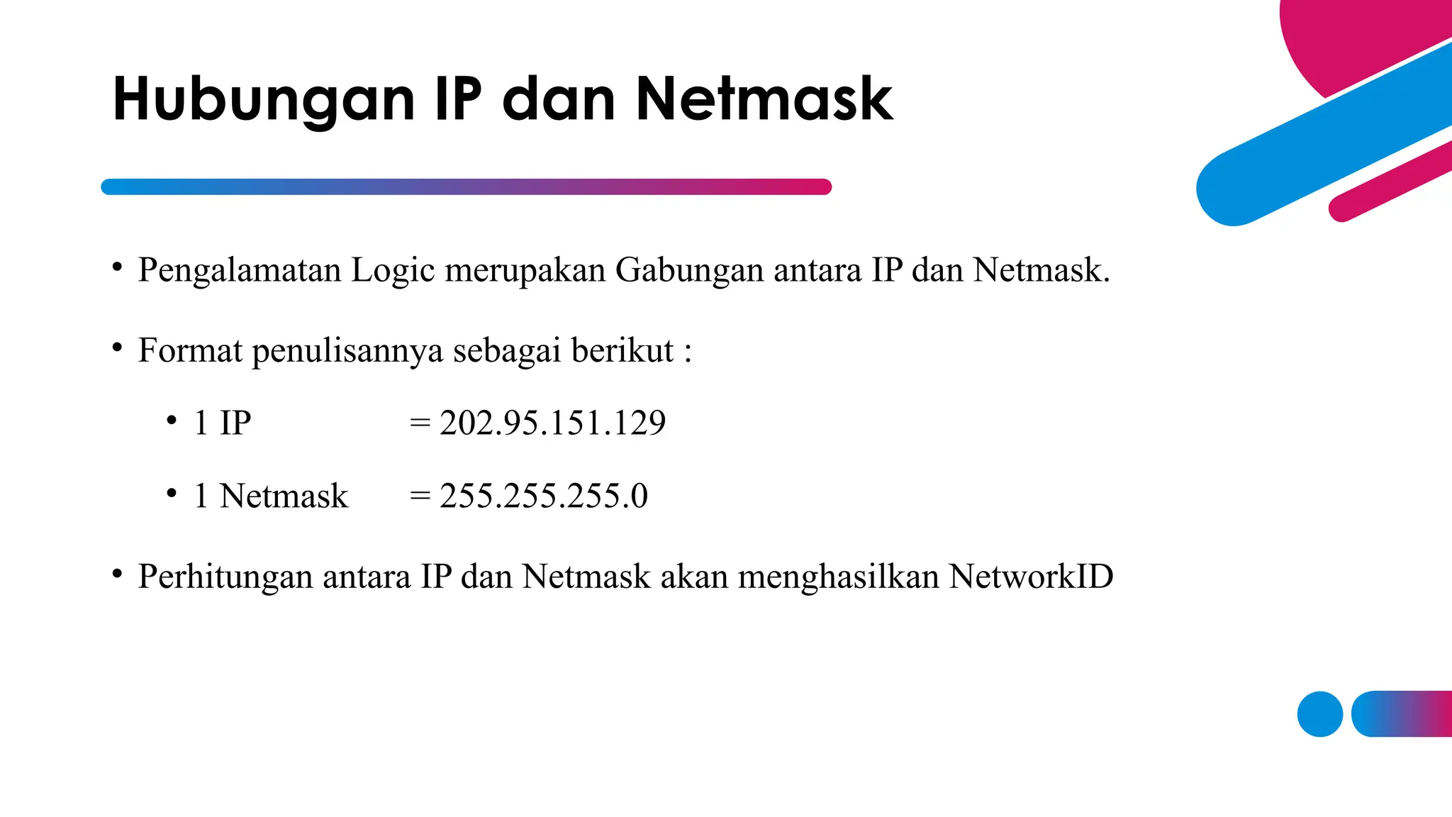ip address dan subnetting ppt.p.l/kjoptx | PPTX