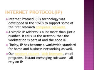 Ip addresses | PPT