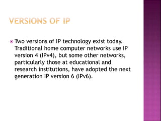 Ip addresses | PPT