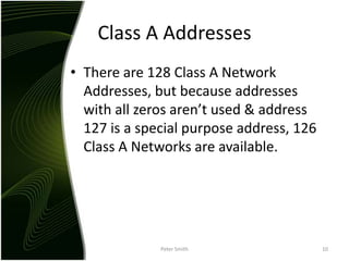 Ip Addressing | PPTX | Computer Networking | Computing