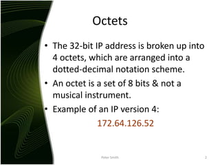 Ip Addressing | PPTX | Computer Networking | Computing