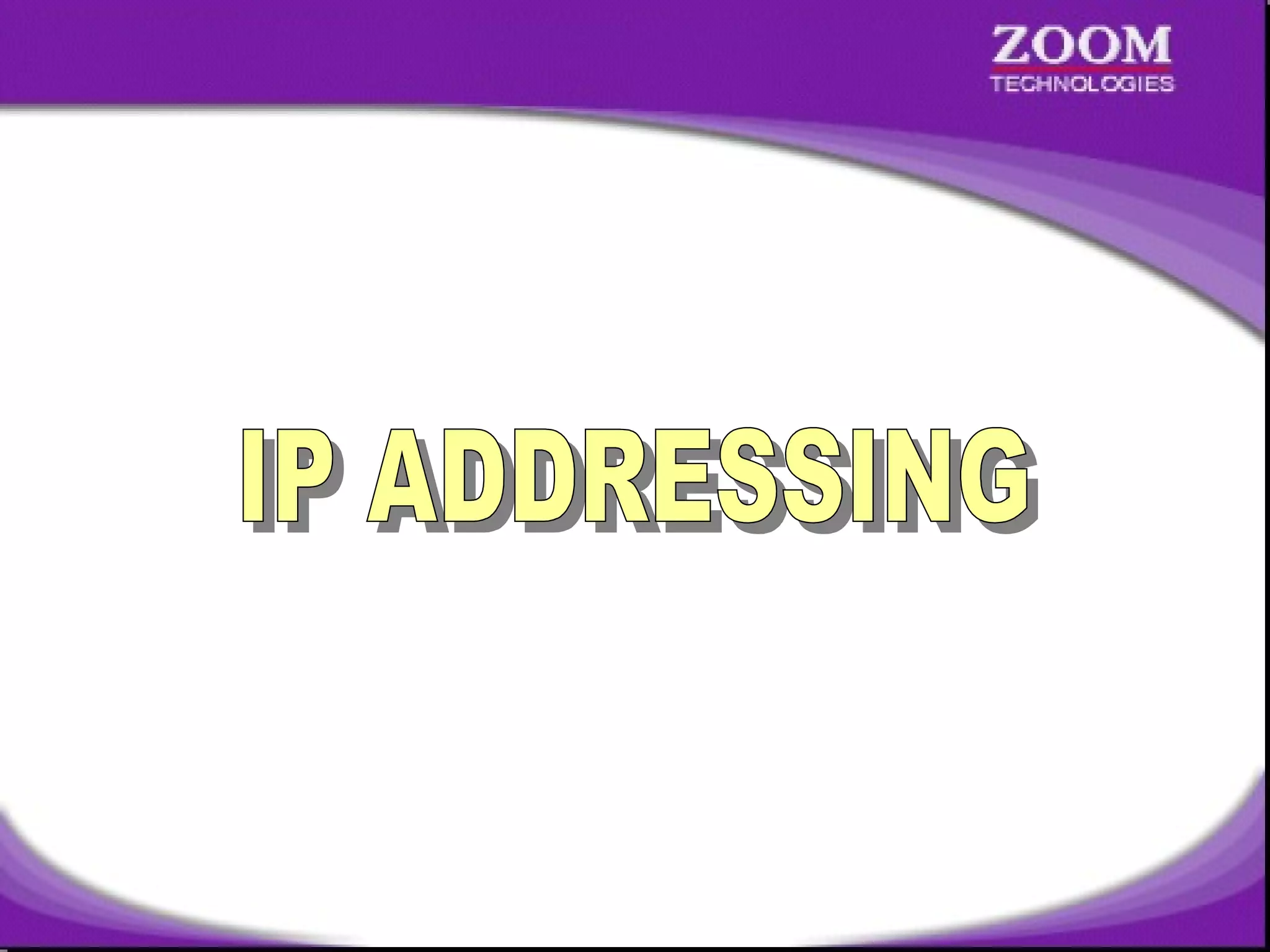 Ip addressing | PPT