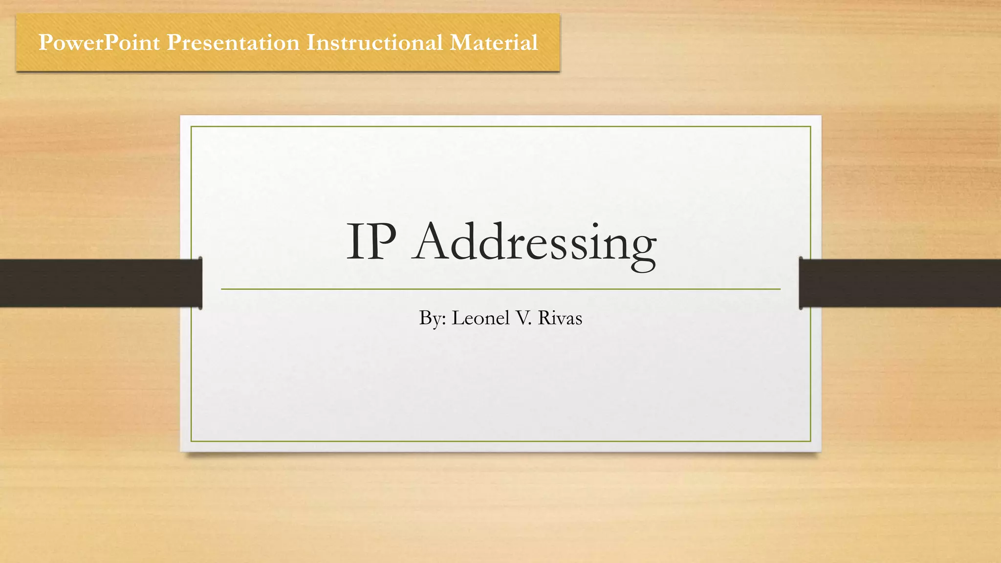 IP addressing Grade 10 TLE ICT | PPTX