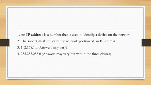 IP addressing Grade 10 TLE ICT | PPTX