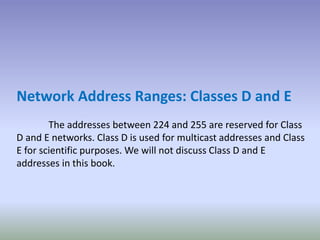 Ip addressing | PPTX