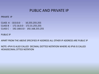 Ip addressing | PPT