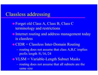 IP addressing by Mamun Sir | PDF | Computer Networking | Computing