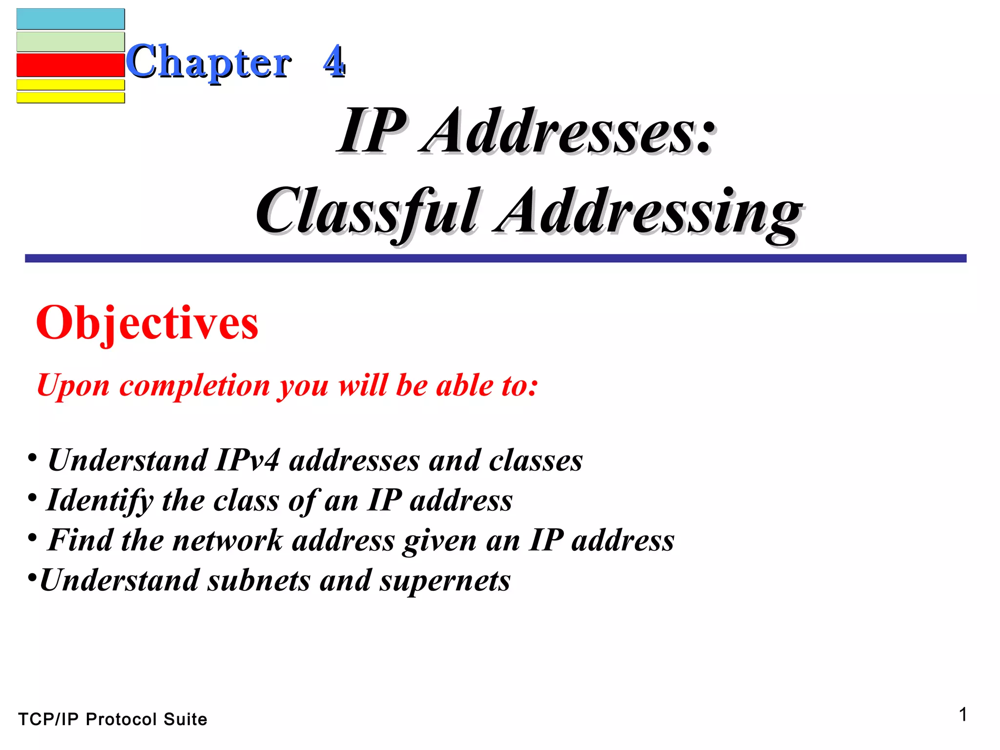 Ip addressing classful | PPT