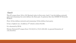 Basics of IP Addressing | PPTX