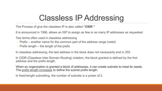 Basics of IP Addressing | PPTX
