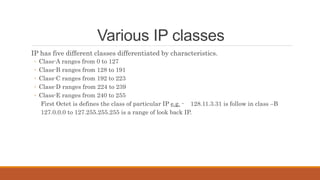 Basics of IP Addressing | PPTX