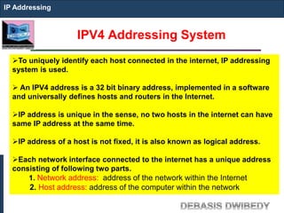 Ip addressing upload | PPT | Computer Networking | Computing