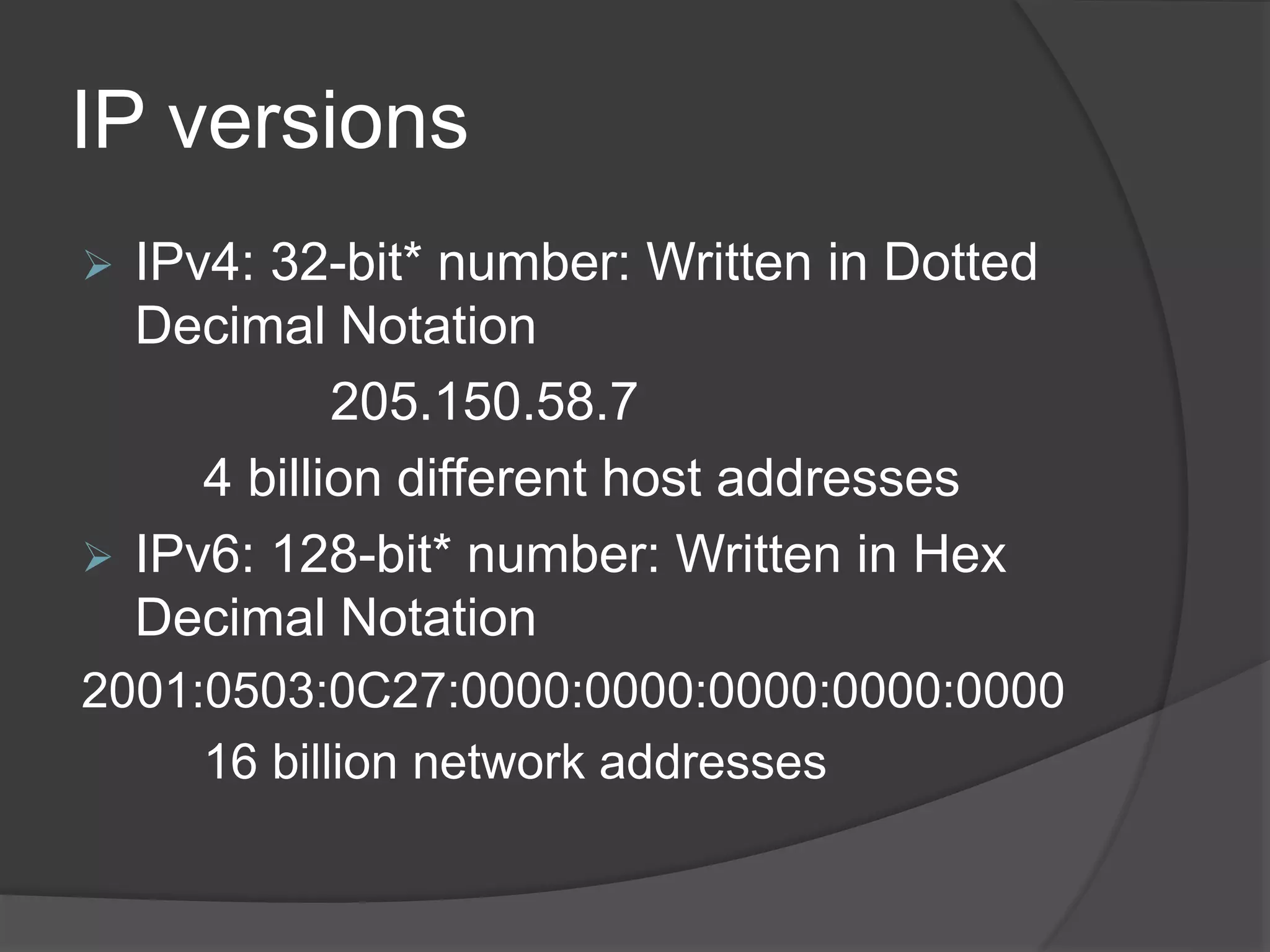 Ip address presentation | PPTX